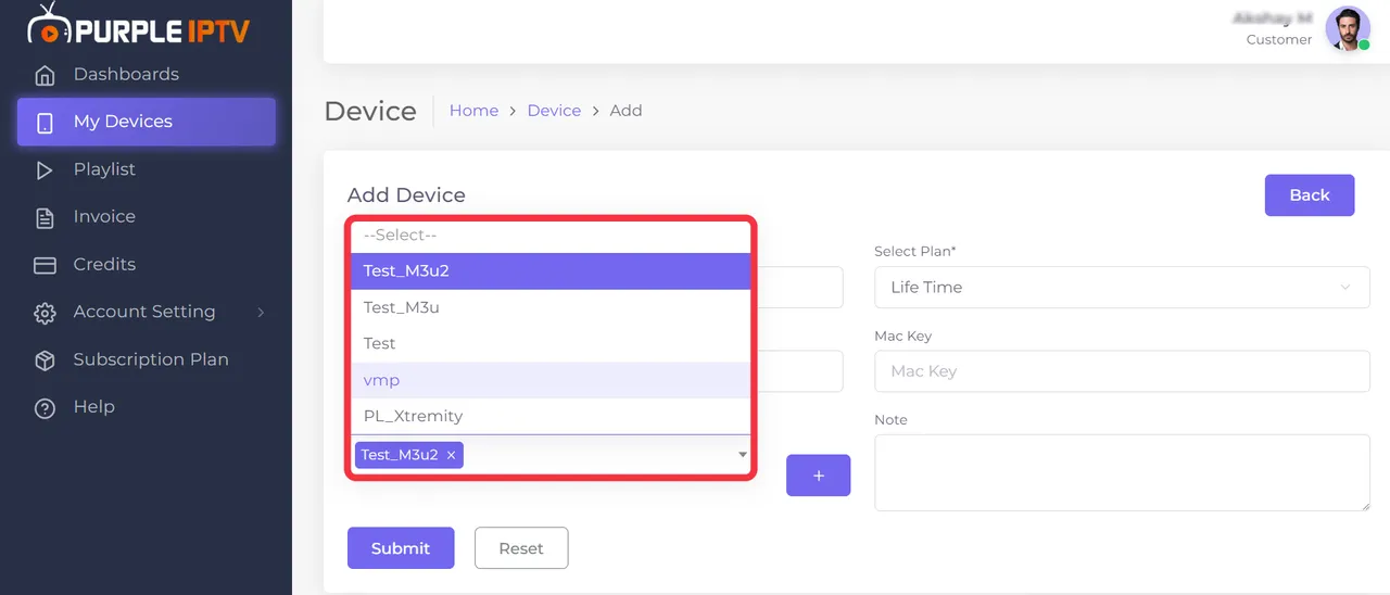 How to Activate Device in IPTV Smart Purple Player - Purple Smart TV
