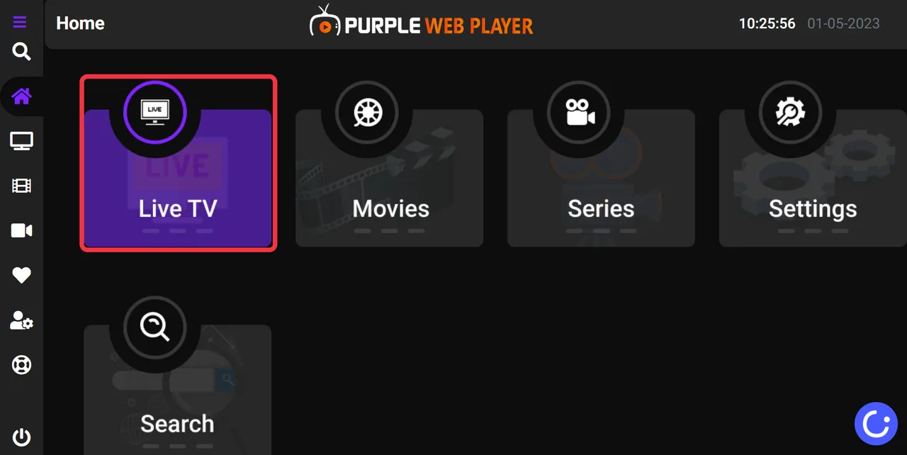 How To Play Live TV Channels - Purple Smart TV