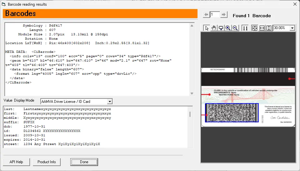 ClearImage Demo - Inlite Barcode Reader