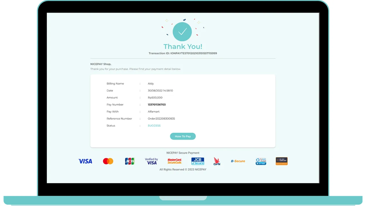 NICEPAY API V2 Convenience Store - API Checkout - NICEPAY Docs