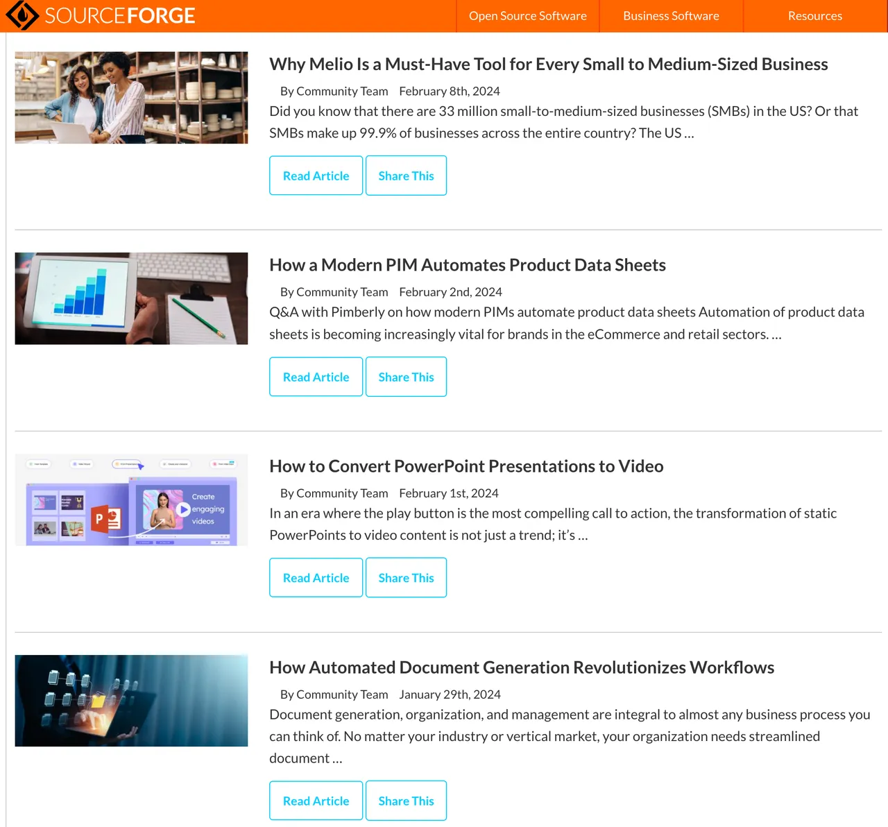 SourceForge Product Page - SourceForge