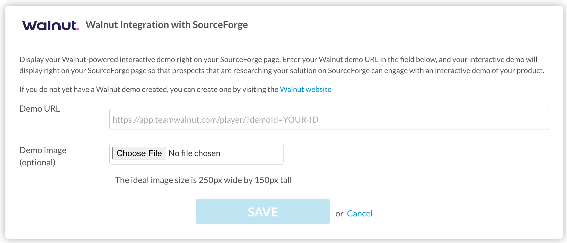 Walnut Integration - SourceForge