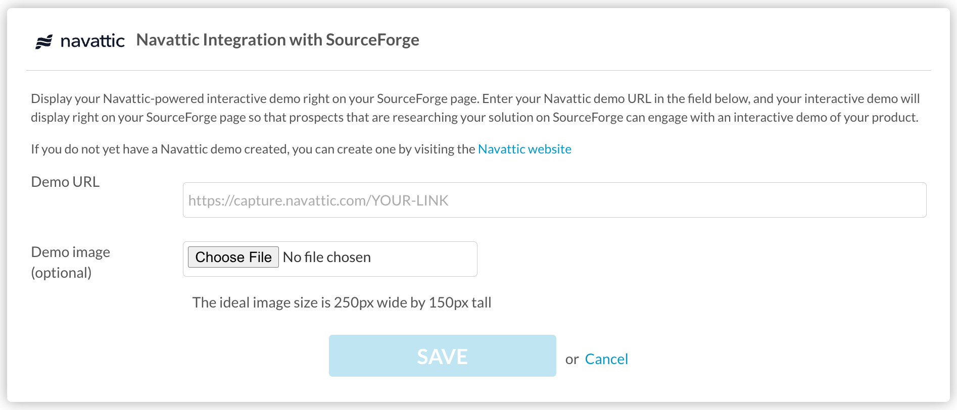 Navattic Integration Sourceforge