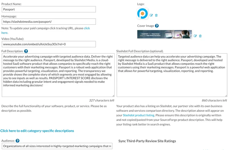 SourceForge Product Page - SourceForge