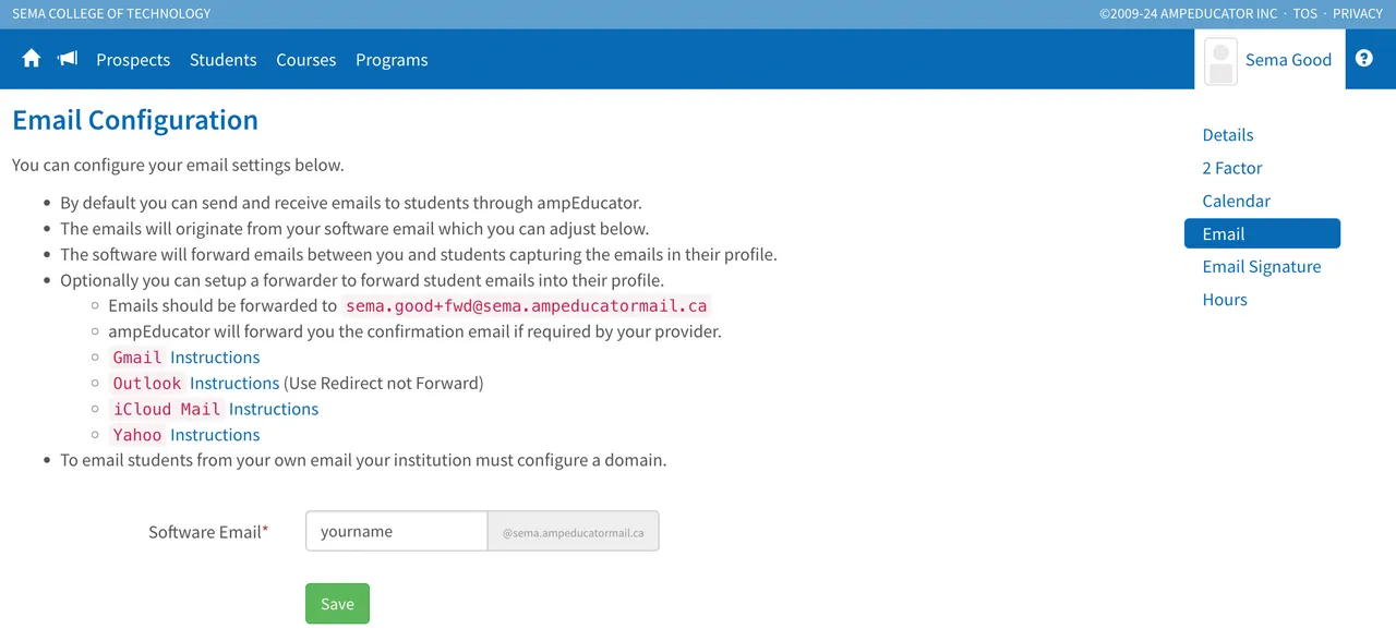 Dashboard - ampEducator Knowledge Base