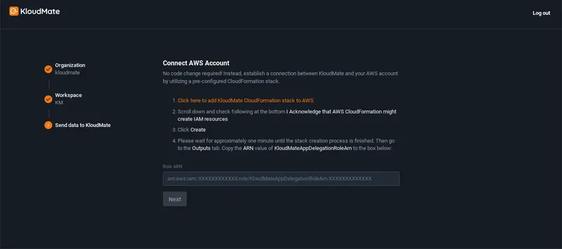Setting Up KloudMate - KloudMate Documentation