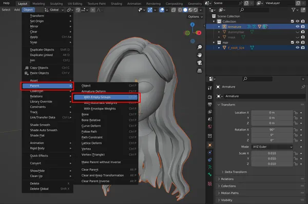 Rigging - Hair - Studio Guide