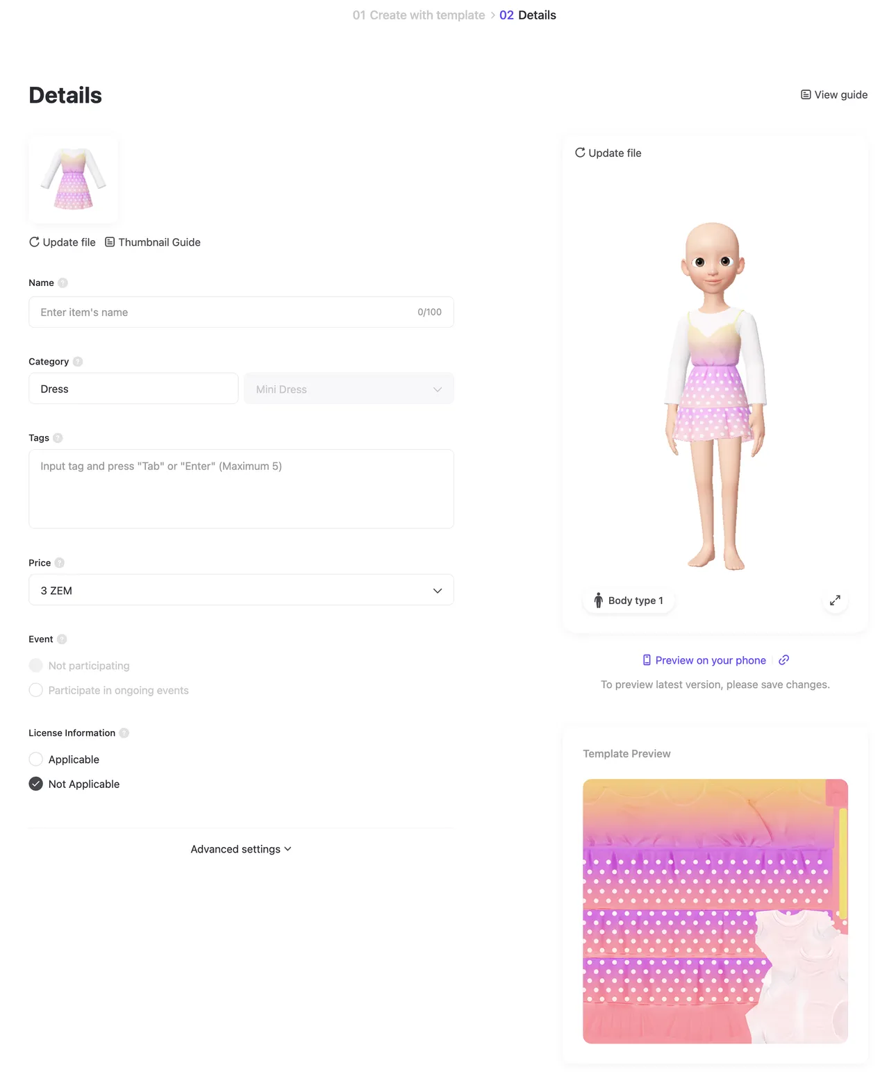 Create Items Easily Using the Template Editor (2D) - Studio Guide