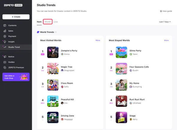 Trend - Studio Guide
