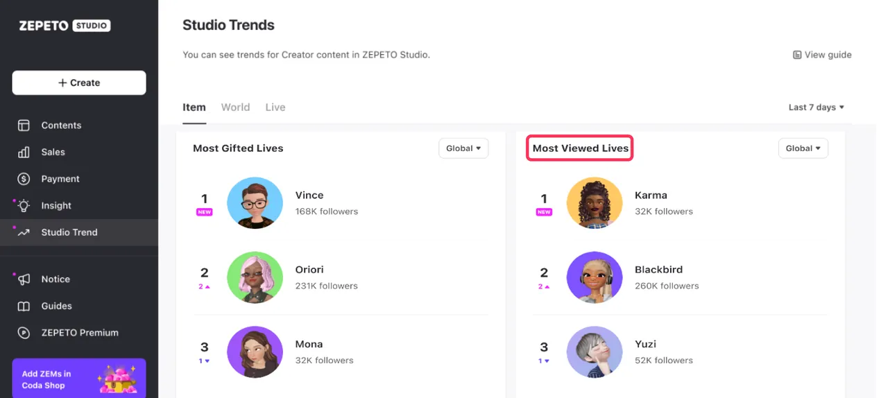 Trend - Studio Guide