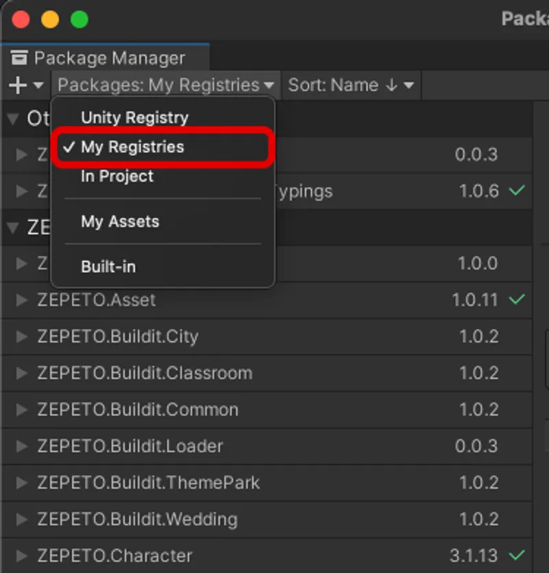 Updating Package - World SDK Guide
