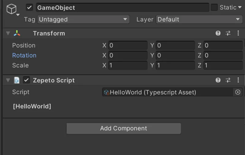 Hello ZEPETOScript - World SDK Guide