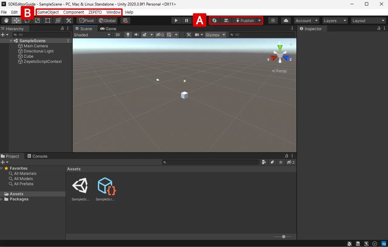 World SDK Editor Interface - World SDK Guide
