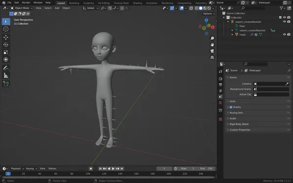 Modeling Setup - Clothing Items - Studio Guide