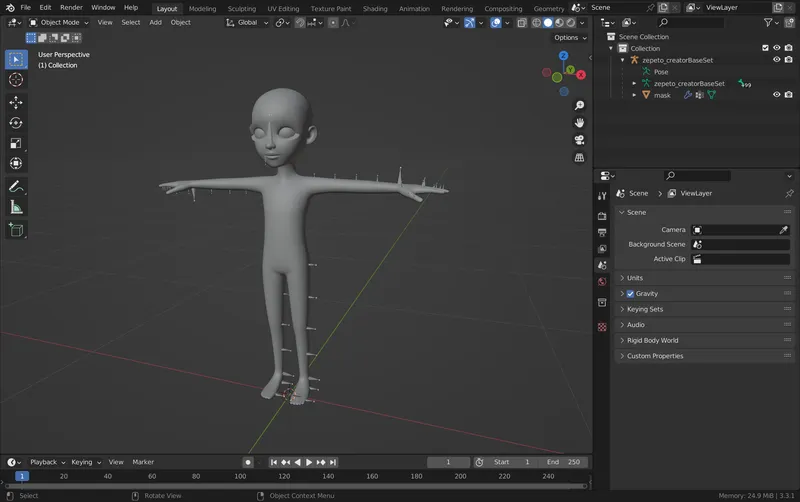 Modeling Setup - Clothing Items - Studio Guide