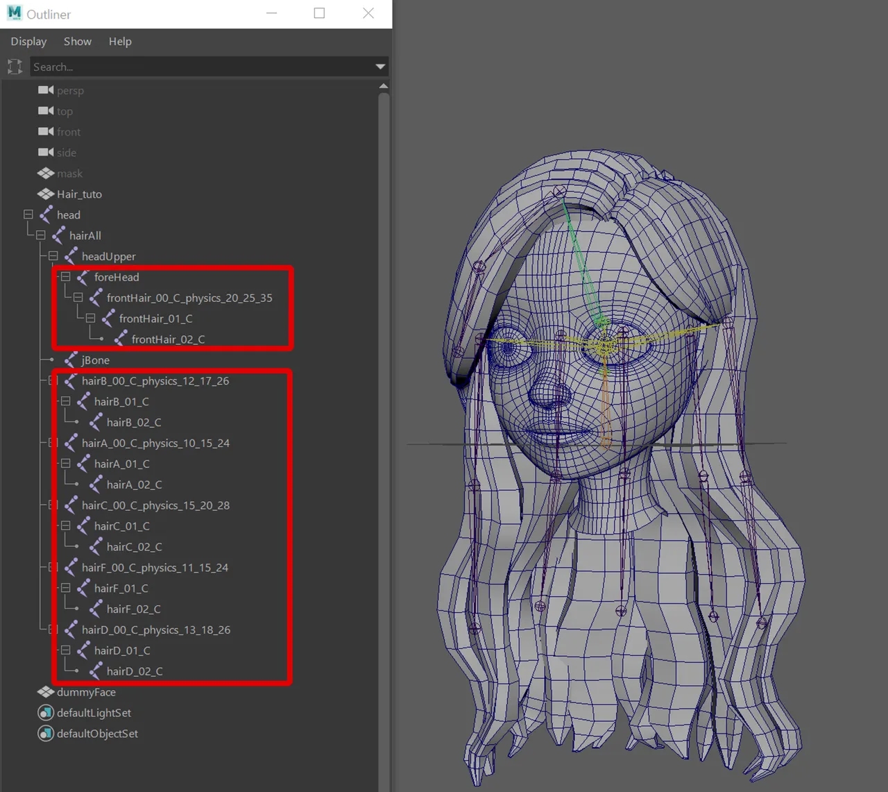 3D Rigging - Hair - Studio Guide