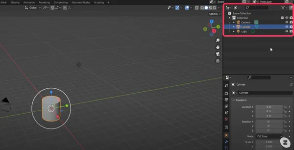 Exploring the 3D Blender Interface - Studio Guide