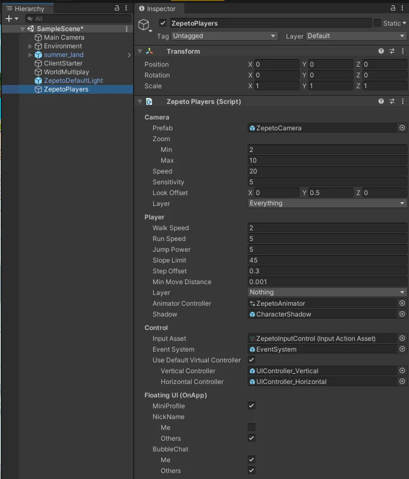 Creating a Zepeto character - World SDK Guide