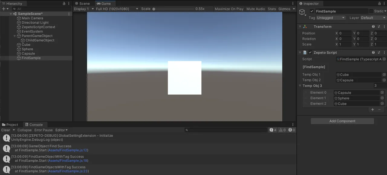 GameObjects and Components - World SDK Guide
