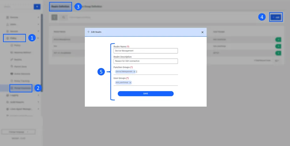 Adding Portal Functions to User Groups - Kron PAM - Getting Started Guide