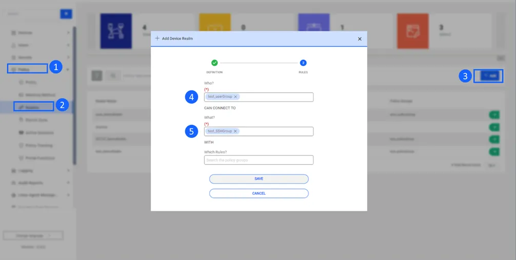 Creating Device Group Realms - Kron PAM - Getting Started Guide