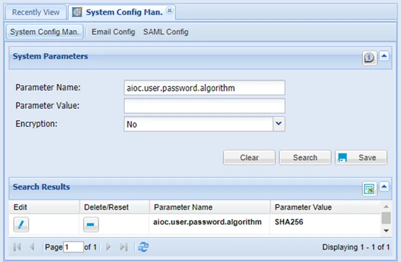 User Password Hash Algorithm Settings - Kron PAM Reference Guide