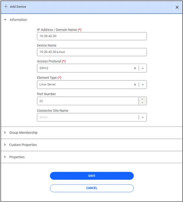 Adding Devices Manually - 3.6.0