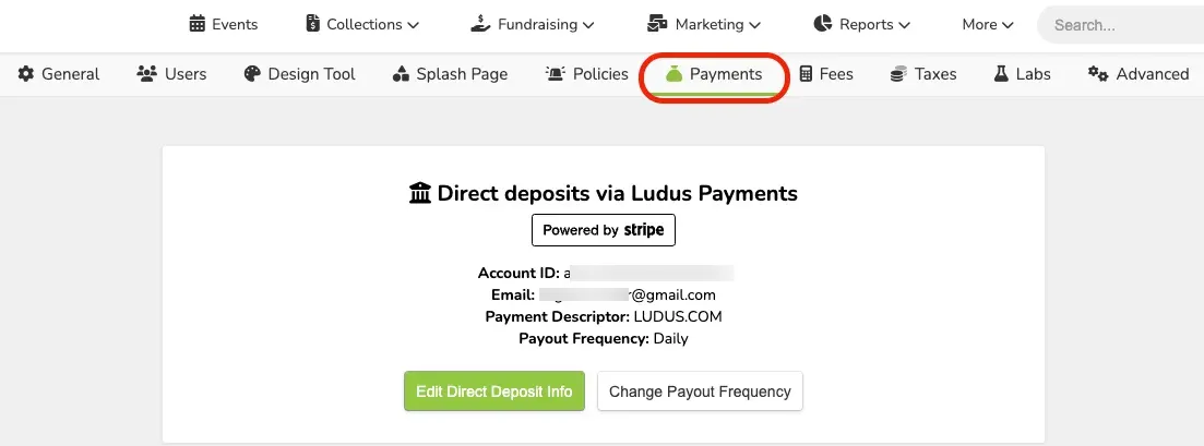 Update Direct Deposit Info - Ludus Manual