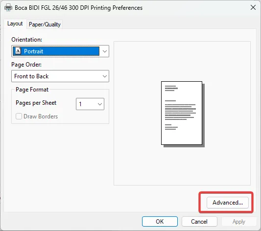 Basic Printing: Tickets printing backwards. - Ludus Manual