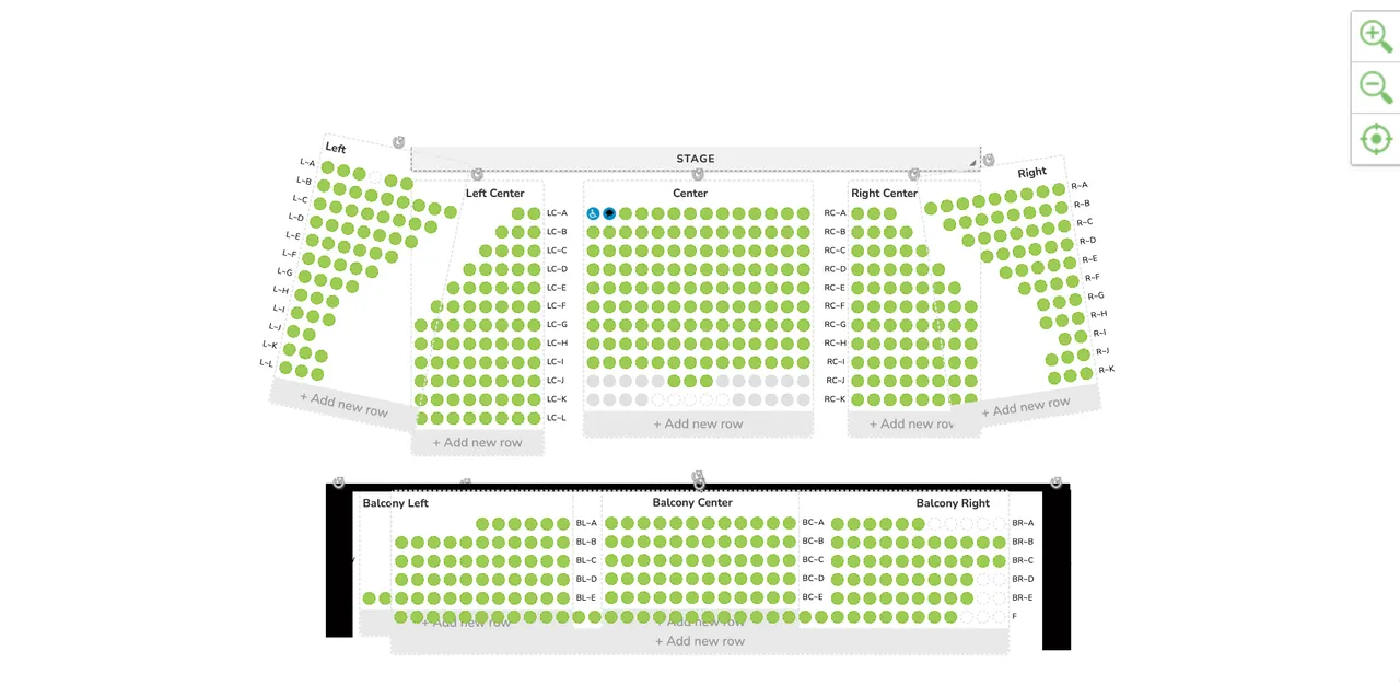 Set up Seating Chart Levels - Ludus Manual