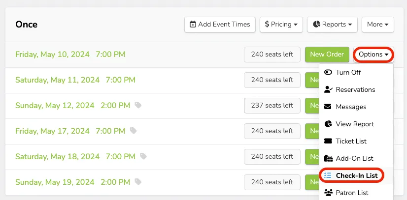 Check-In/Scan Tickets for an Event - Ludus Manual