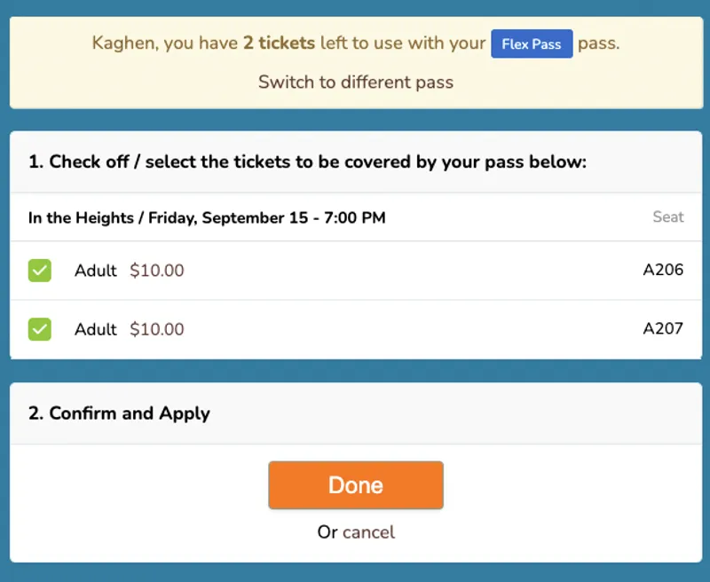 Flex Passes - Ludus Manual
