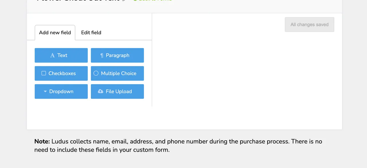 Create a Form - Ludus Manual