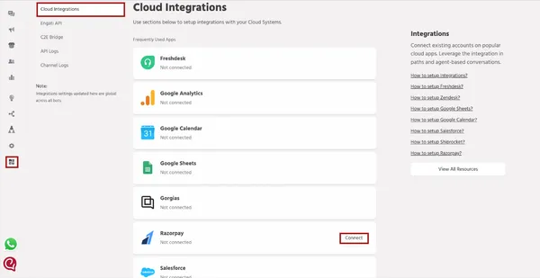 Razorpay - Engati Product Docs