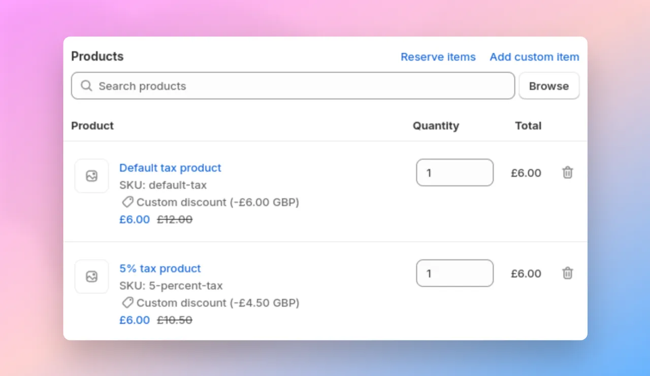 Tax & Shipping - SparkLayer Docs