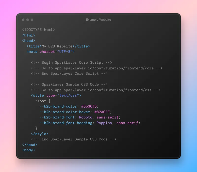 Frontend Integration Guide - SparkLayer Docs