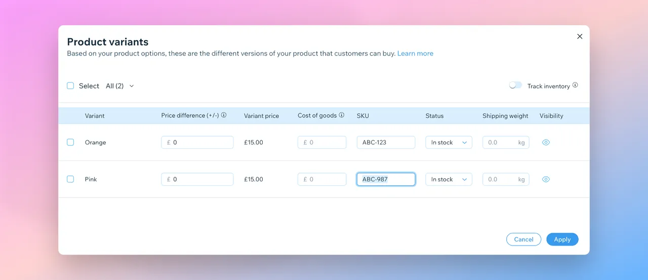 Installing SparkLayer on Wix - SparkLayer Docs
