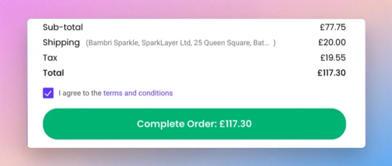 Tax & Shipping - SparkLayer Docs