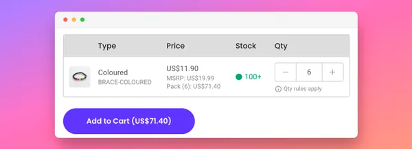 Quantity Rules - SparkLayer Docs