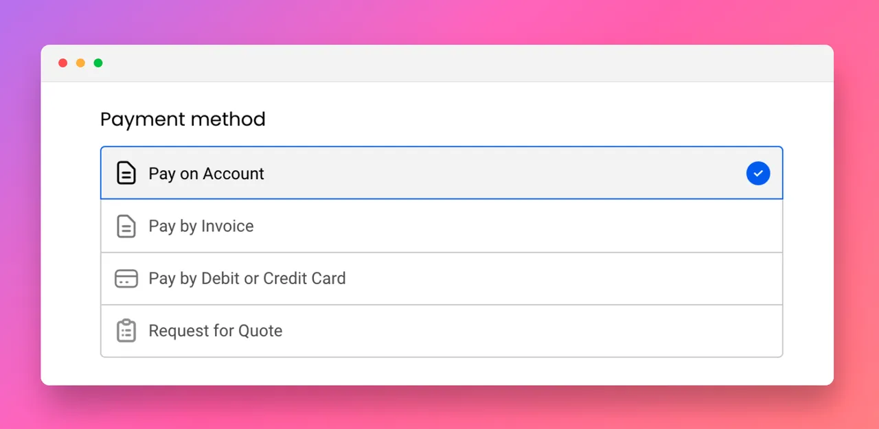 Payment Methods - SparkLayer Docs