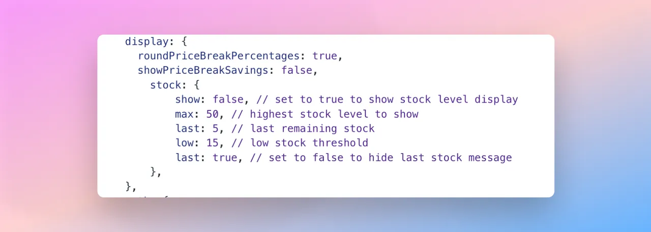 Pricing Display - SparkLayer Docs