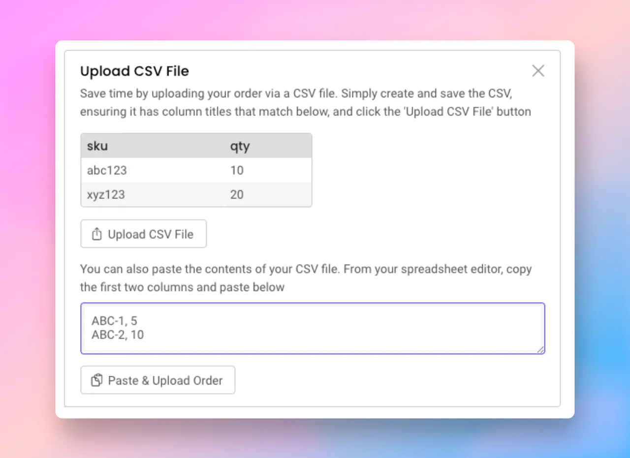 My Cart Interface - SparkLayer Docs
