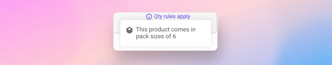 Quantity Rules - SparkLayer Docs