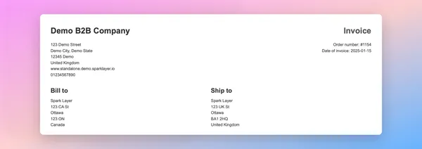 Invoices - SparkLayer Docs