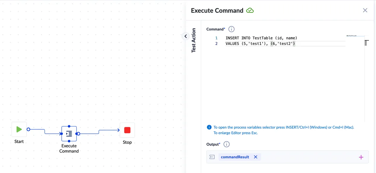 Execute Command Platform Actions 
