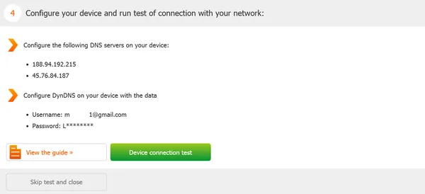 First configuration of Cloud Filter - FlashStart Docs