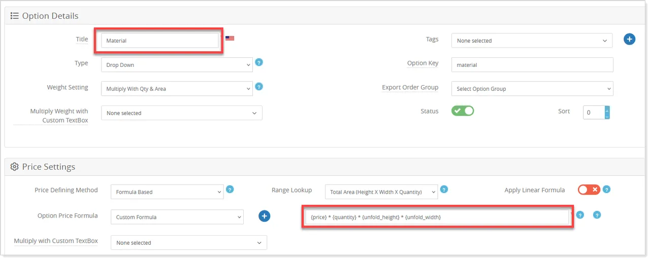 Custom Formula Variables - User Manual