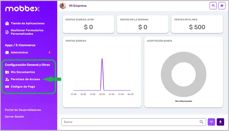 Permisos de acceso 👥 - Mobbex KB