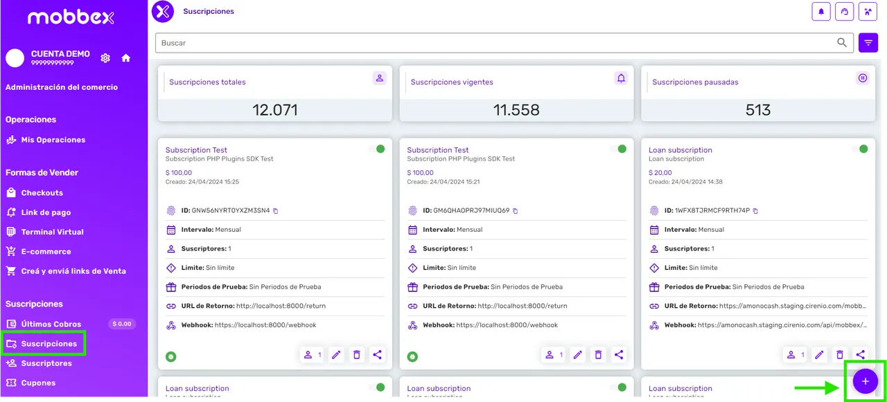 Cómo crear una suscripción - Mobbex KB