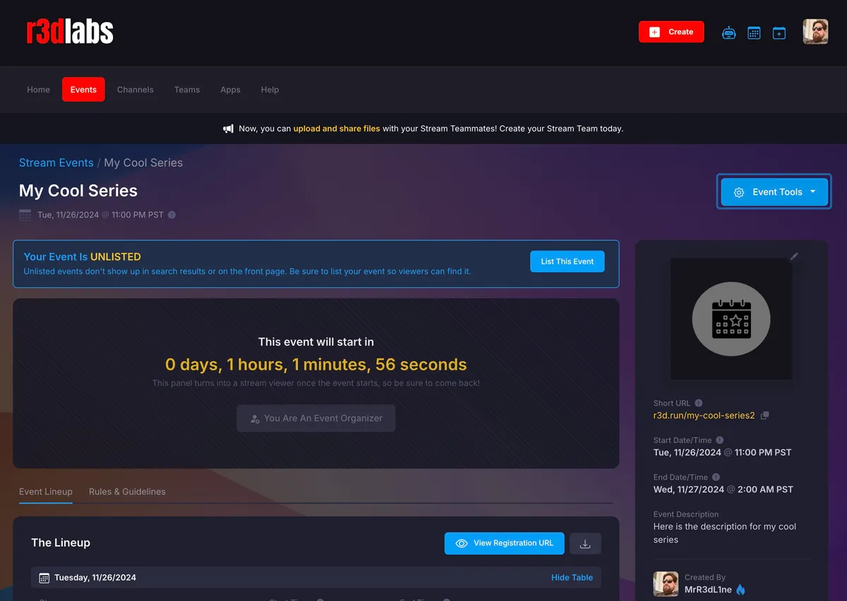 Create A Twitch Raid Train Series - R3dLabs Documentation